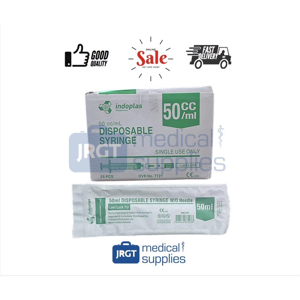 Indoplas Syringe (20cc, 50cc) per Piece | Shopee Philippines