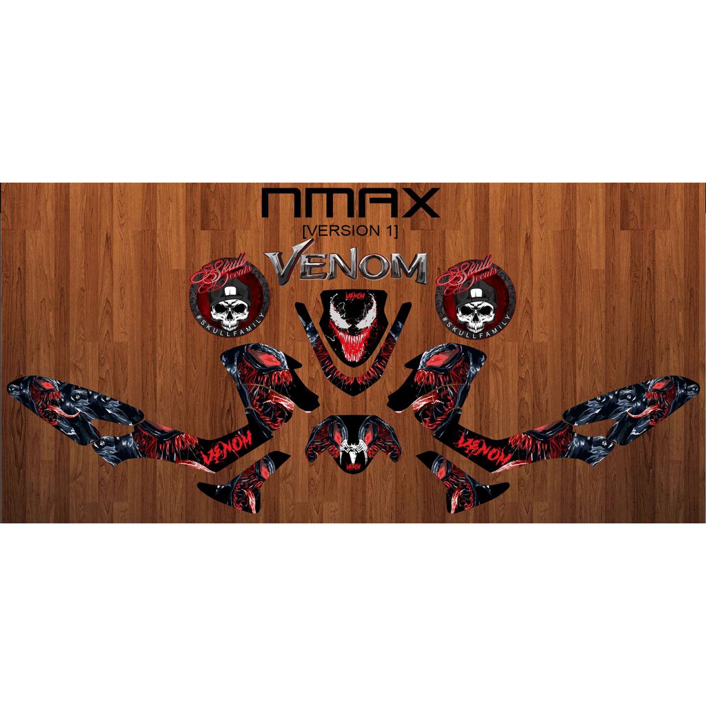 NMAX VERSION 1 VENUM THEMED BODY DECALS (WATER PROOF) | Shopee Philippines