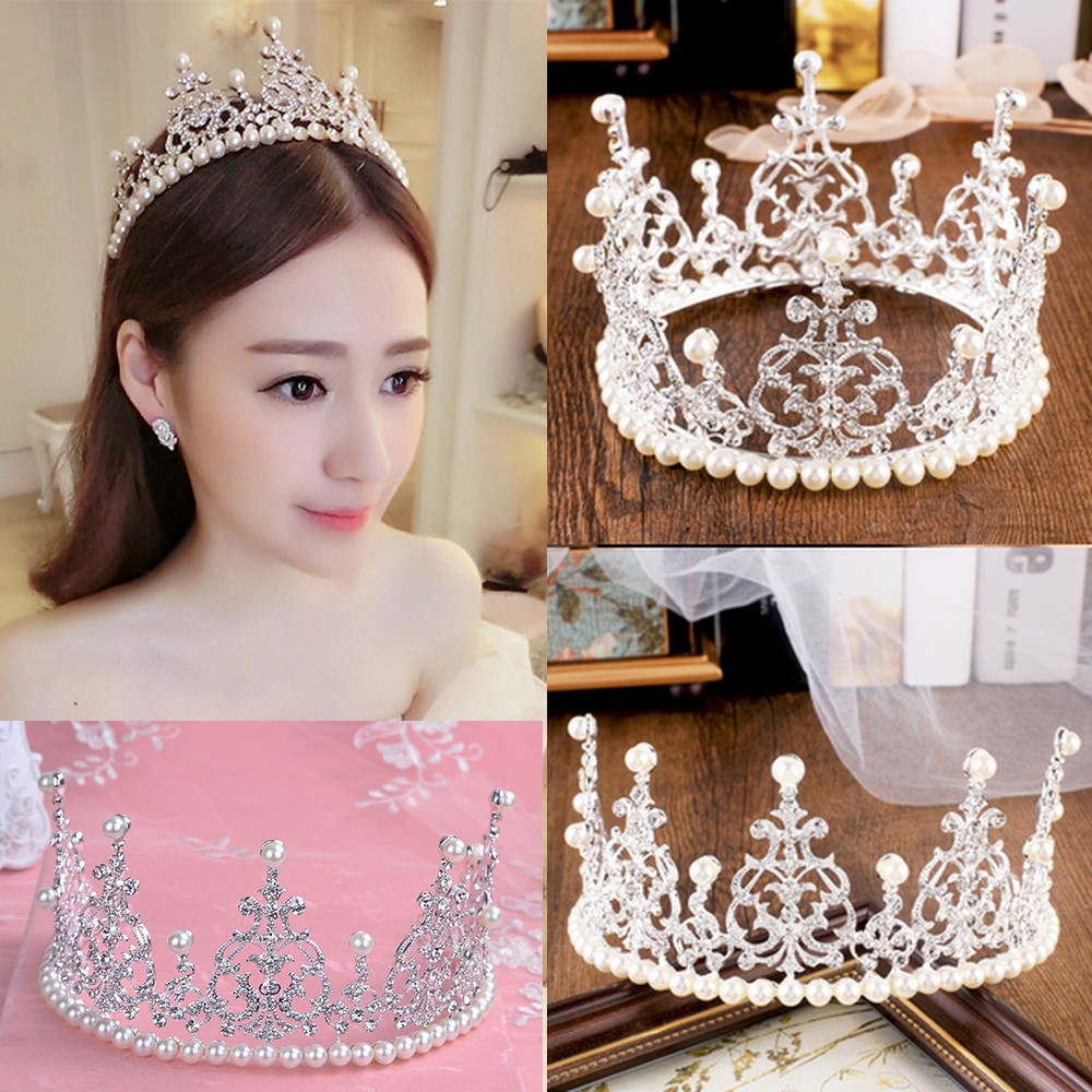 Queen's Crown with Bottle Beads and Stone Border | Shopee Philippines
