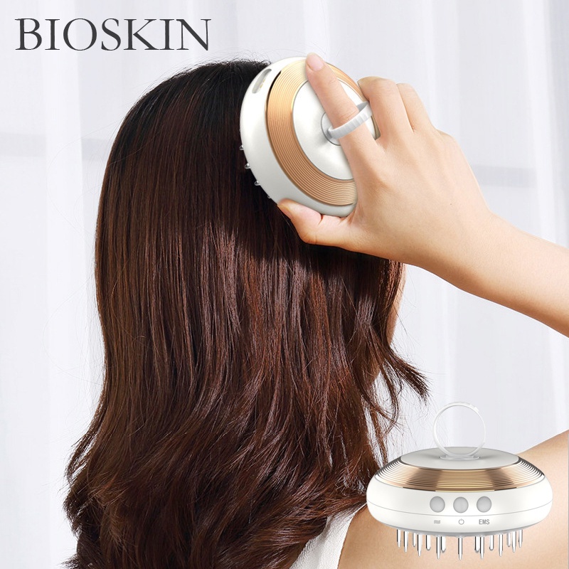 Bioskin Smart Electric Brush Scalp Massage Comb Hair Growth Massager Ems Anti Hair Loss Losing