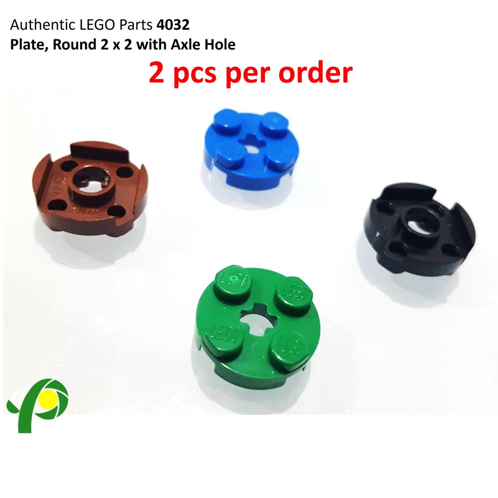 LEGO Parts 4032 Plate Round 2x2 with Axle Hole | Shopee Philippines
