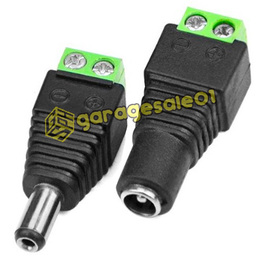12V DC Male + Female Power Balun Plug Connector (SET) | Shopee Philippines