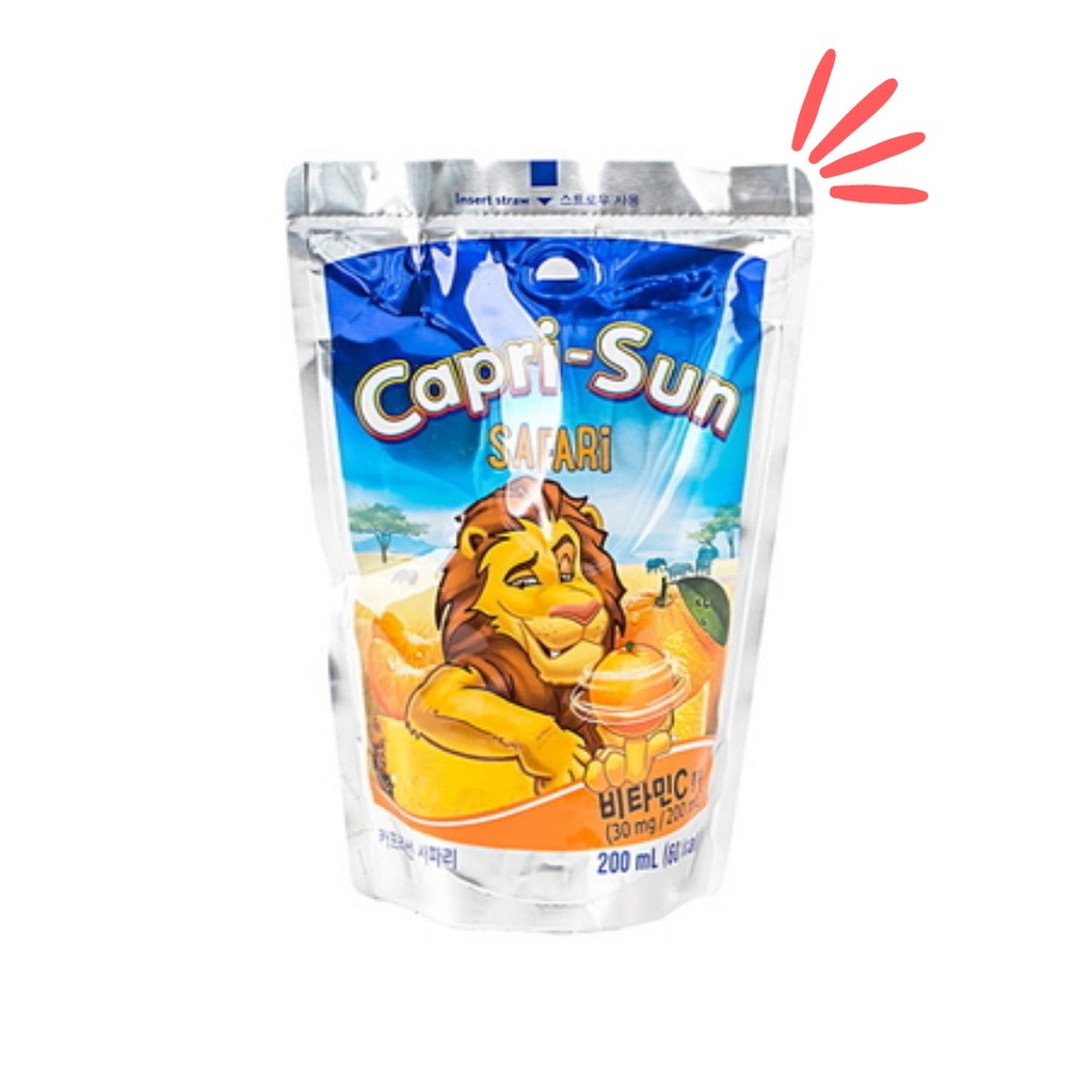 Capri Sun Juice Drink 200ml ( Alaska Ice tea , Apple , Safari , Orange ...
