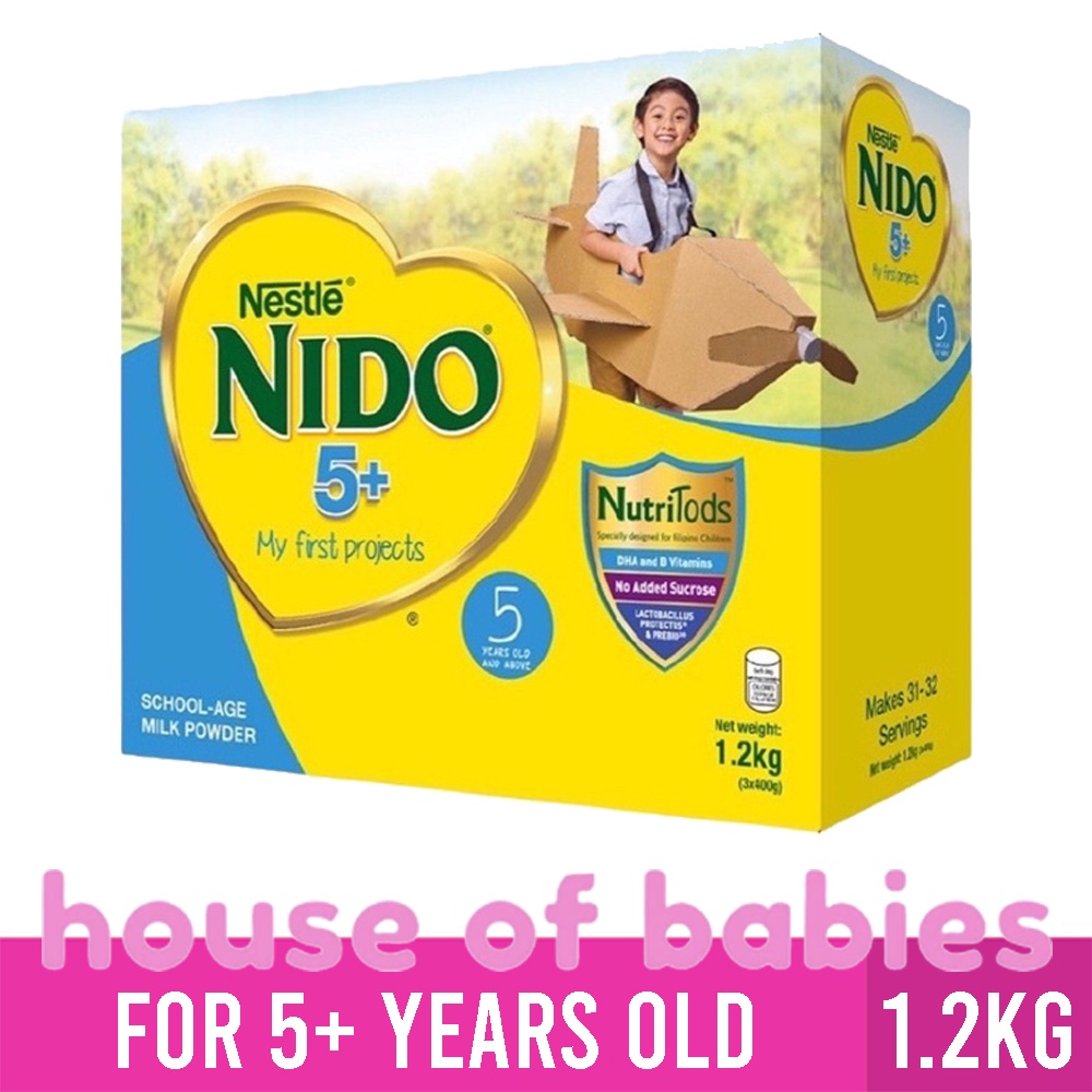 NIDO 5+ 1.2kg for Children Above 5 Years Old | Shopee Philippines