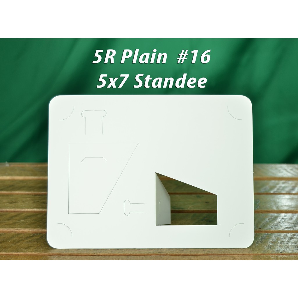 100pcs 5R size Photo standees white 270gsm Dual Curve or Plain Cut ...