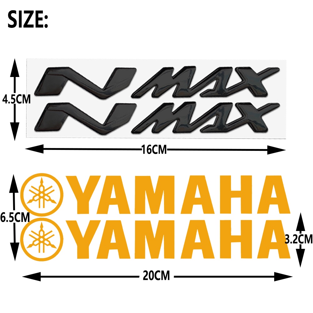 For Yamaha NMAX Nmax V2 Visor Emblem NMax155 Stickers Accessories ...