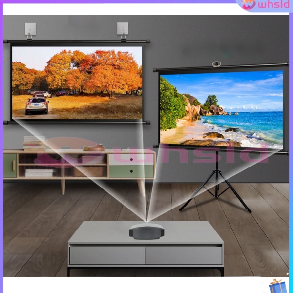 Projection Screen Household100Tripod Screen-Inch Floor Punch-Free ...