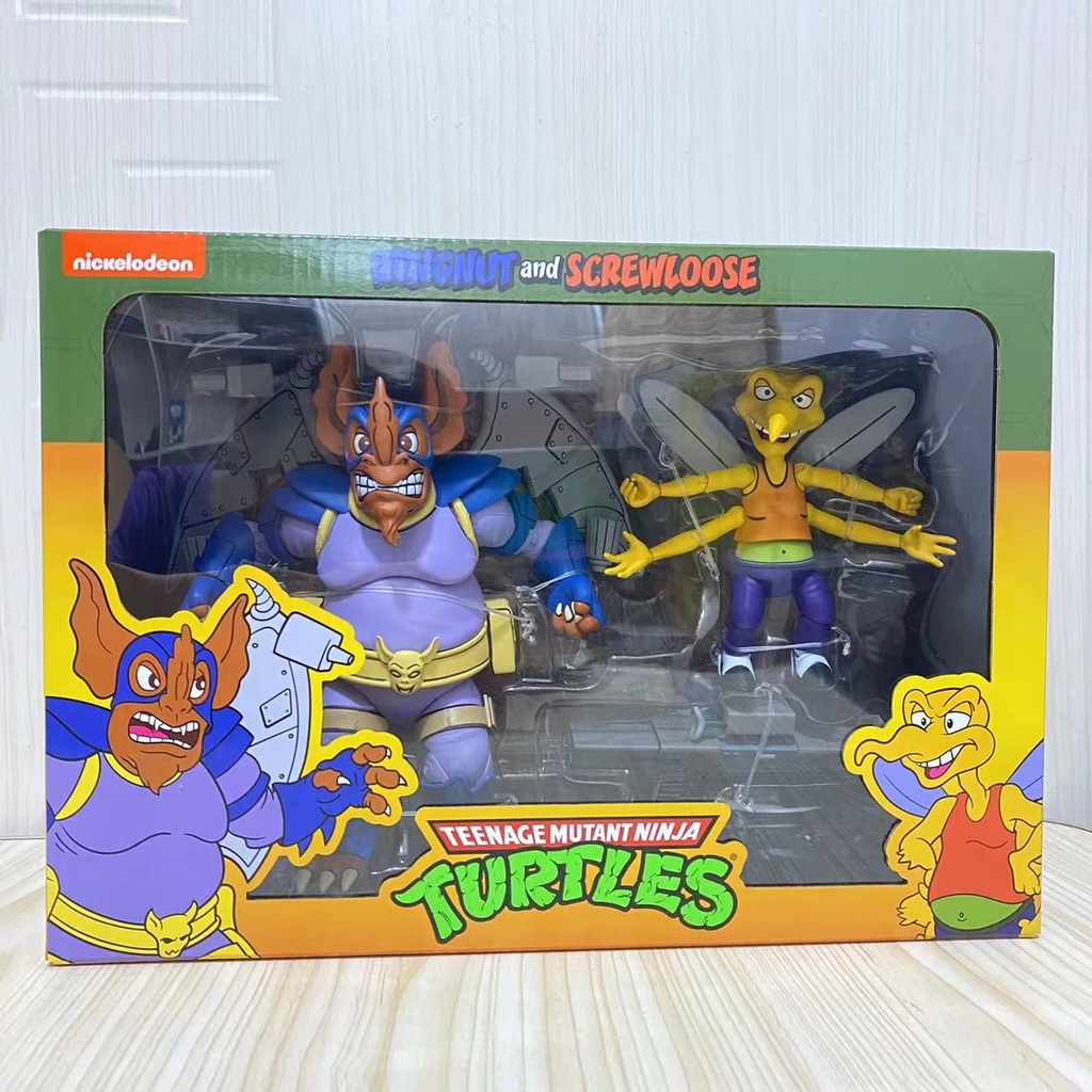 Genuine NECA Ninja Turtle Series Slade Bull Head And Pig Noodles ...