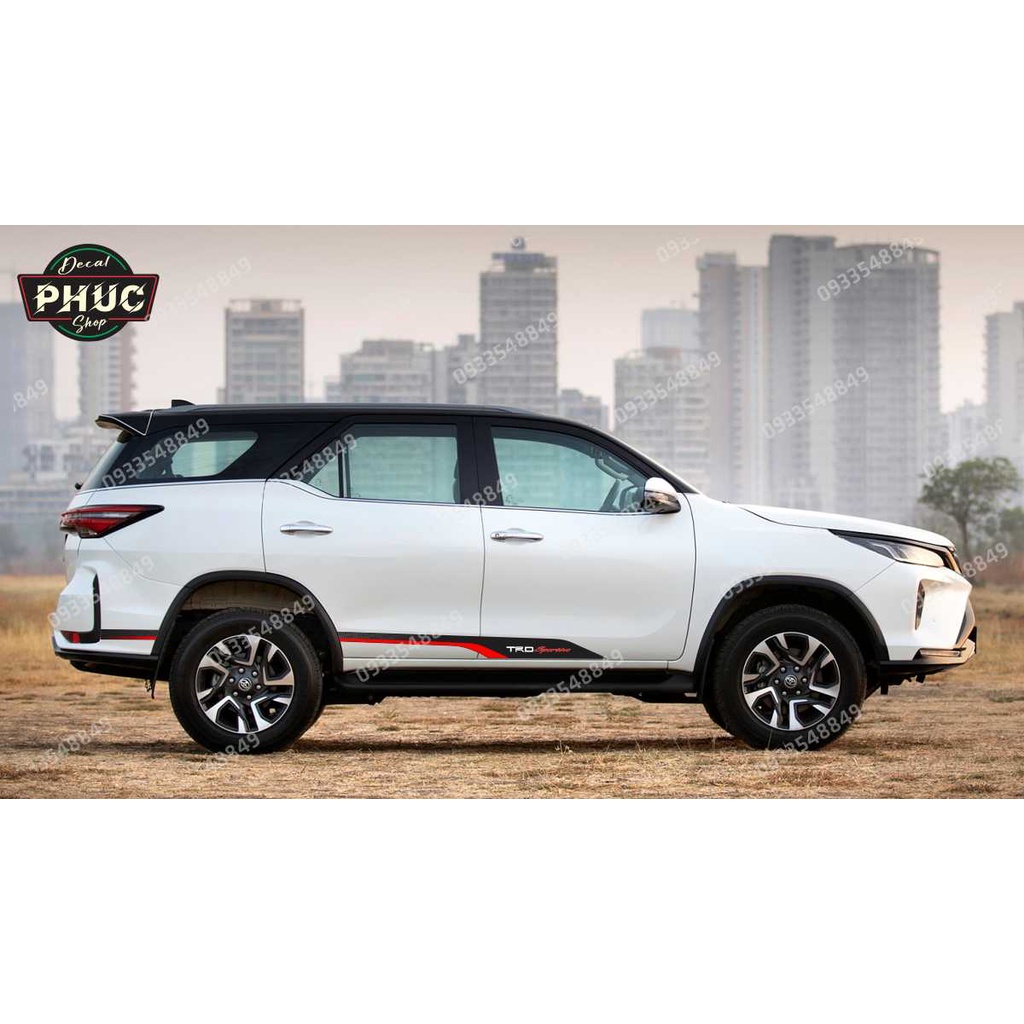 Fortuner 2022 TRD SPORTIVO car sticker set model 01 | Shopee Philippines