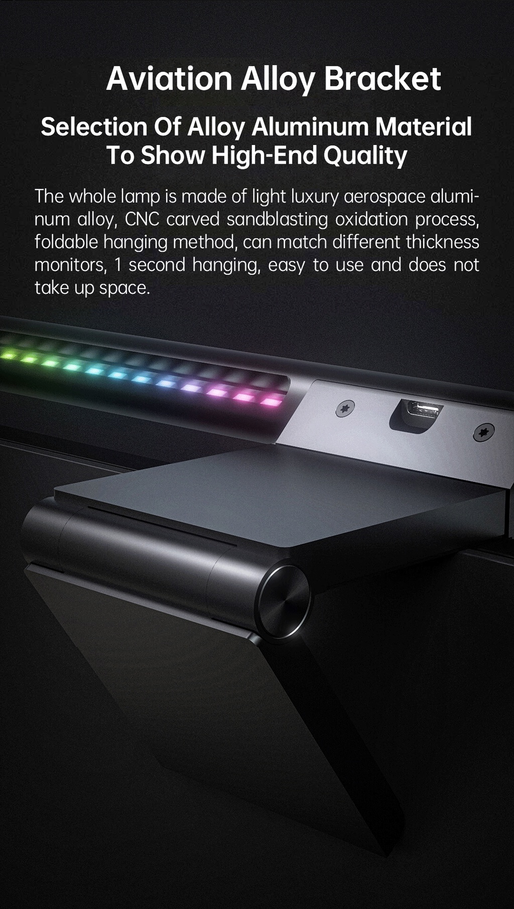 LYMAX Colorful Screen Hanging Lamp G1 with Musical Rhythm High Color ...
