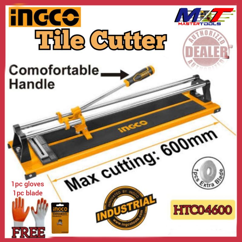 Ingco Manual Tile Cutter HTC04600 (FREE GLOVE & Blade) | Shopee Philippines