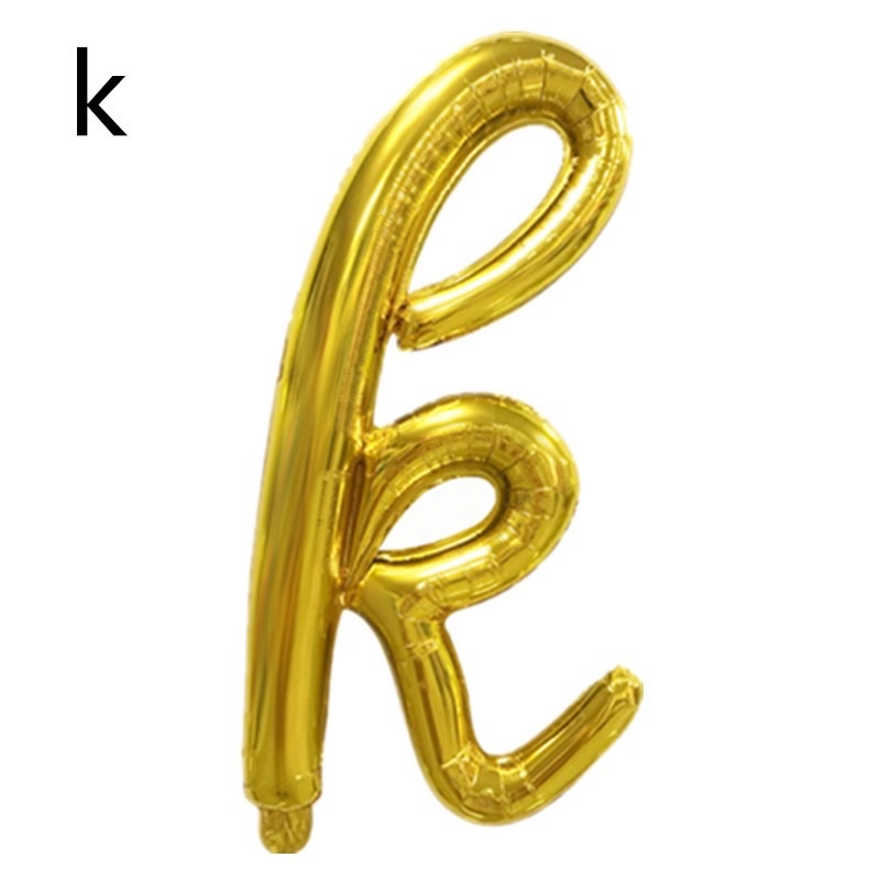 A-L Cursive Script Letter Gold (Part 1 of 2) | Shopee Philippines