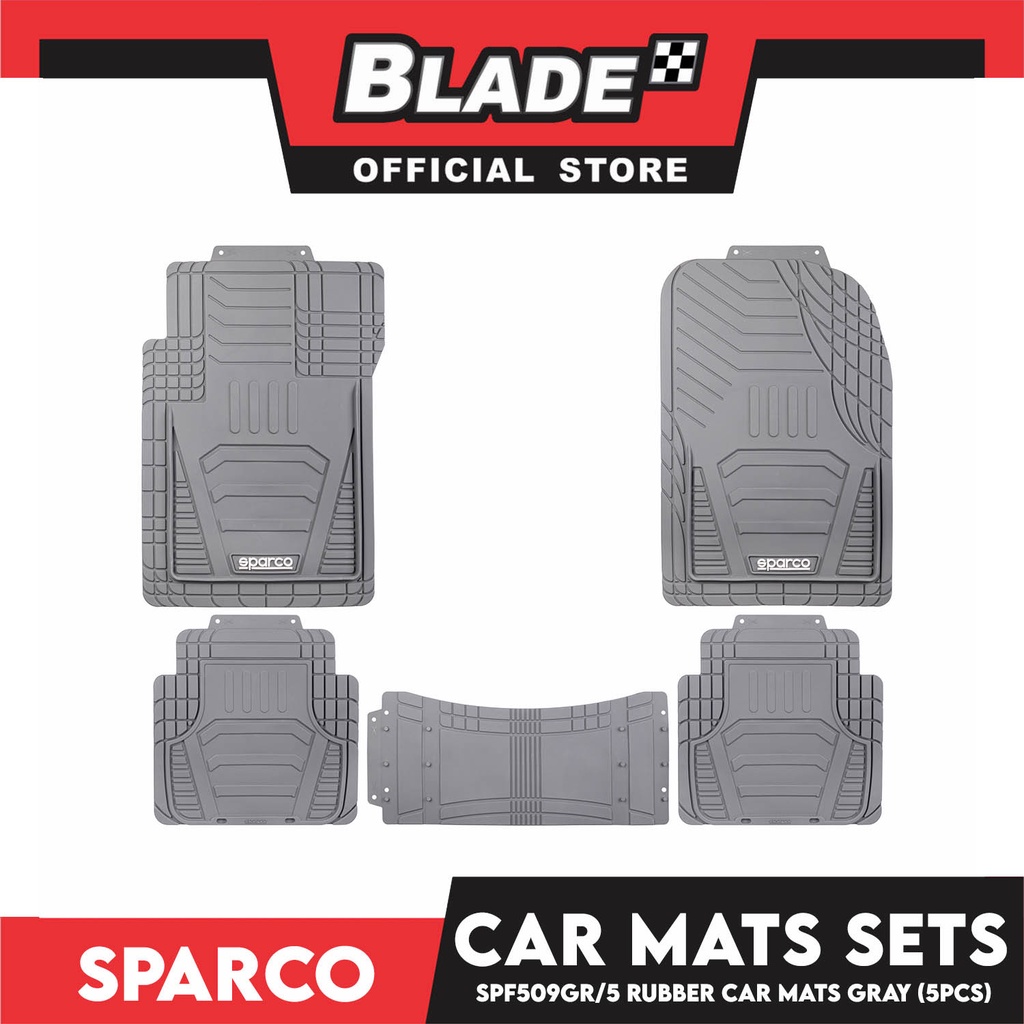 Sparco Car Mats Set Of 5pcs Universal And Quick Installation SPF509GR ...