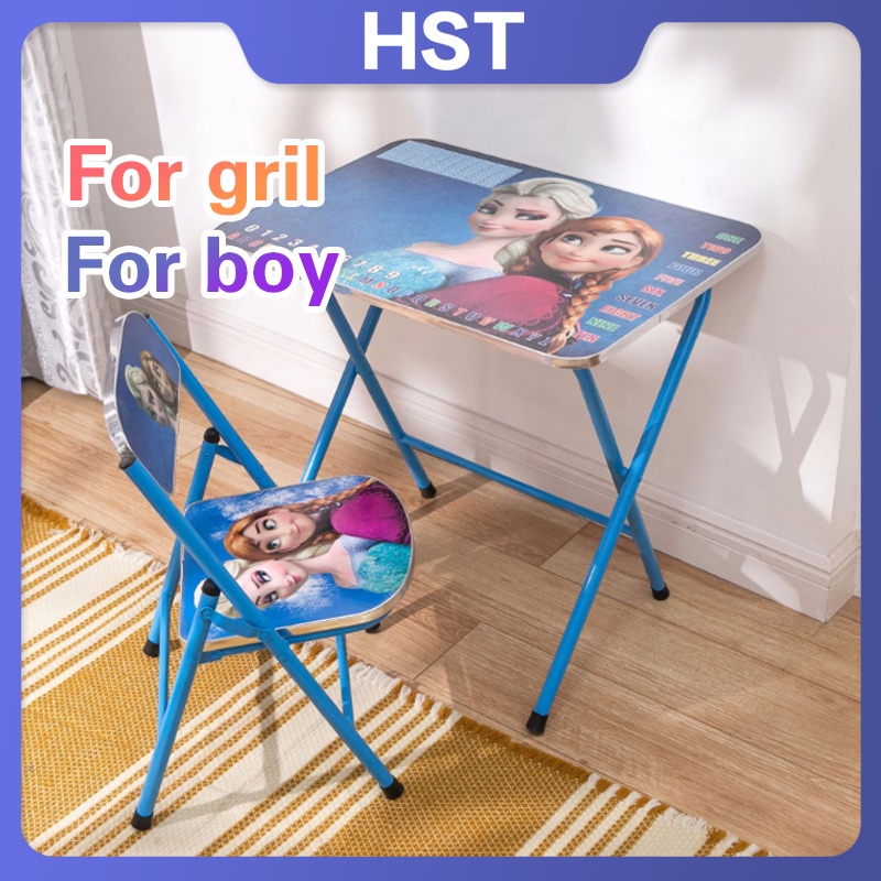 Kids character study table with chair /Children's learning desk/study ...