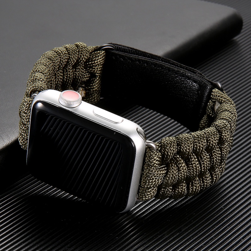 Outdoors Survival Rope Strap for Apple Watch 44mm 40mm 42mm 38mm ...