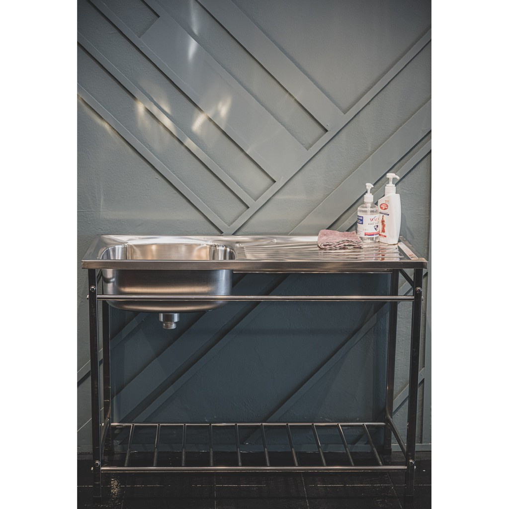 Premium Quality Stainless Steel Kitchen Sink with Stand Set (Sinki ...