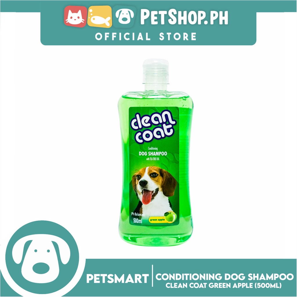 Clean Coat Conditioning With Tea Tree Oil 500ml (Green Apple) Dog ...