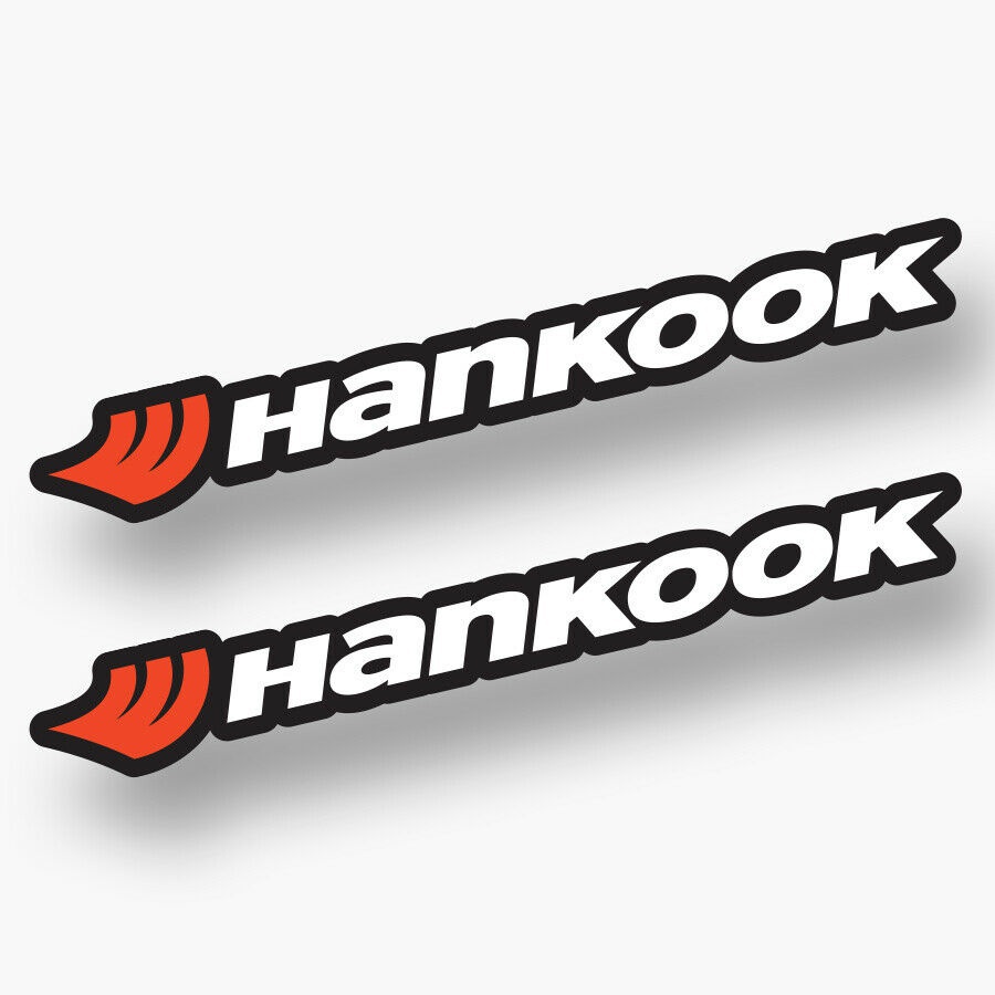 x2 HANKOOK Sticker Vinyl Decal Wheels Tires Racing Motorsports Car ...