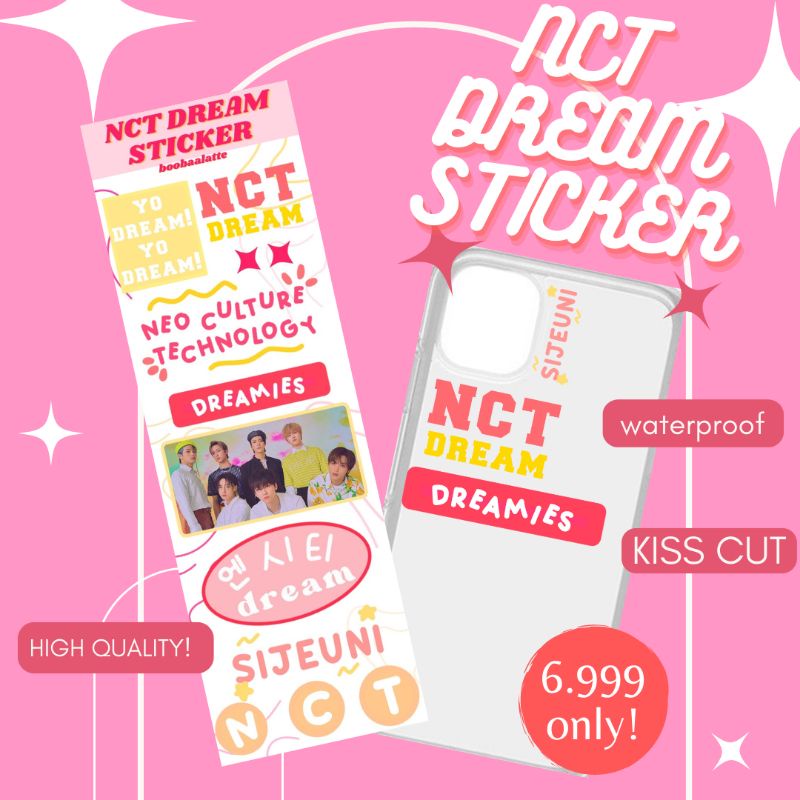Nct dream kisscut sticker | Nct deco sticker | Sticker journal nct ...