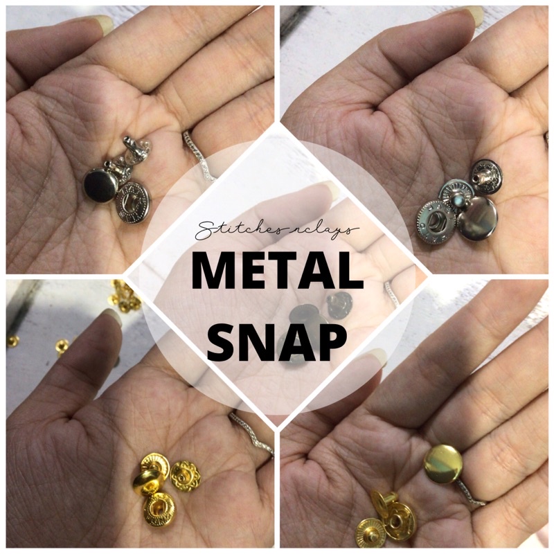 SnC Metal Snap buttons 10mm and 12mm | Shopee Philippines