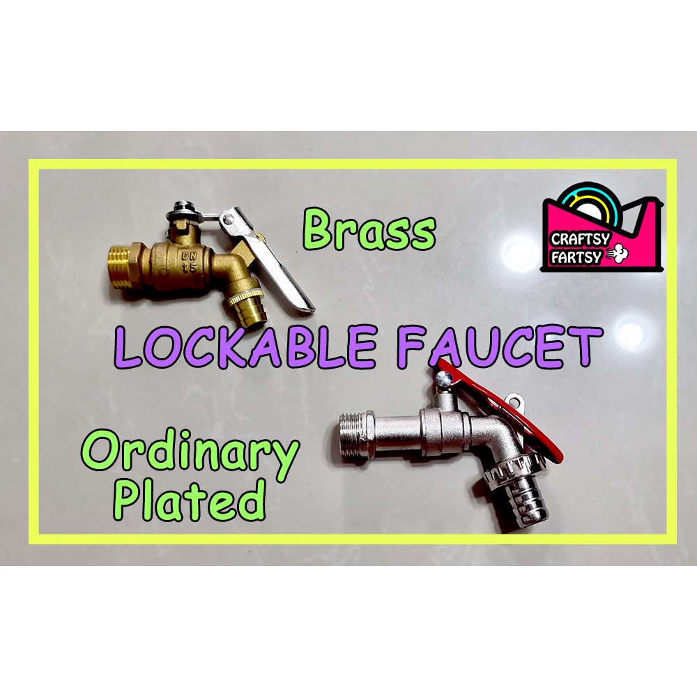 (PER PIECE) Lockable Faucet / Faucet with Lock Hole Brass and Ordinary ...