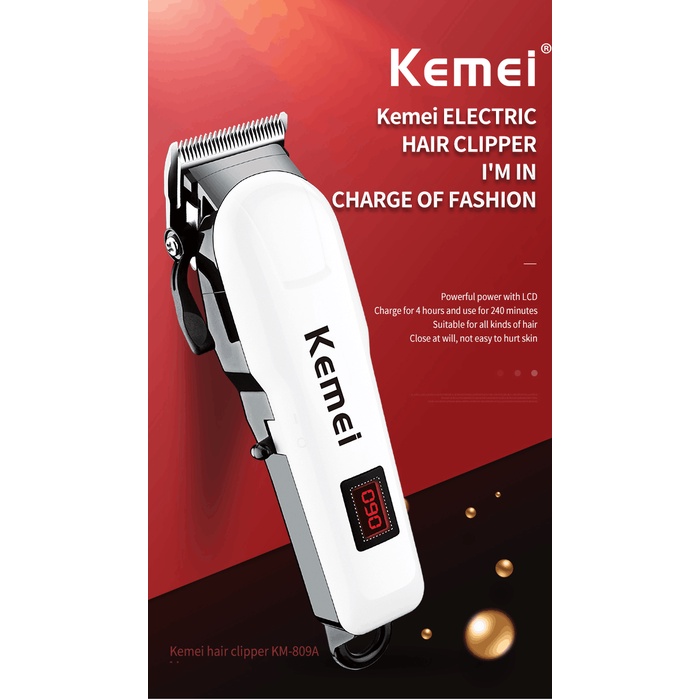 Kemei KM-809A Best Seller Professional rechargeable electric beard hair ...