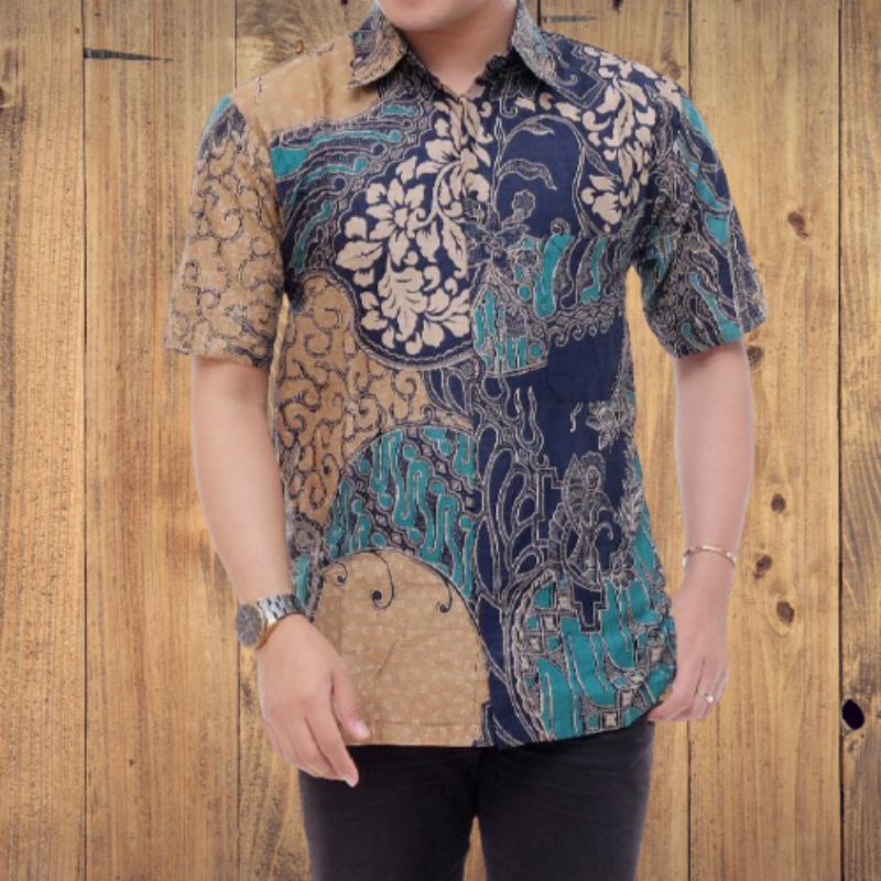 Original cream tosca capan cap hem arta batik office work uniform adult ...
