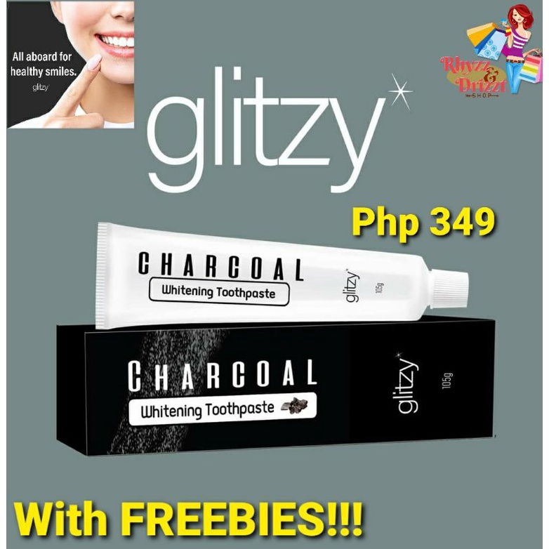 GLITZY CHARCOAL WHITENING TOOTHPASTE (ONHAND!!) | Shopee Philippines