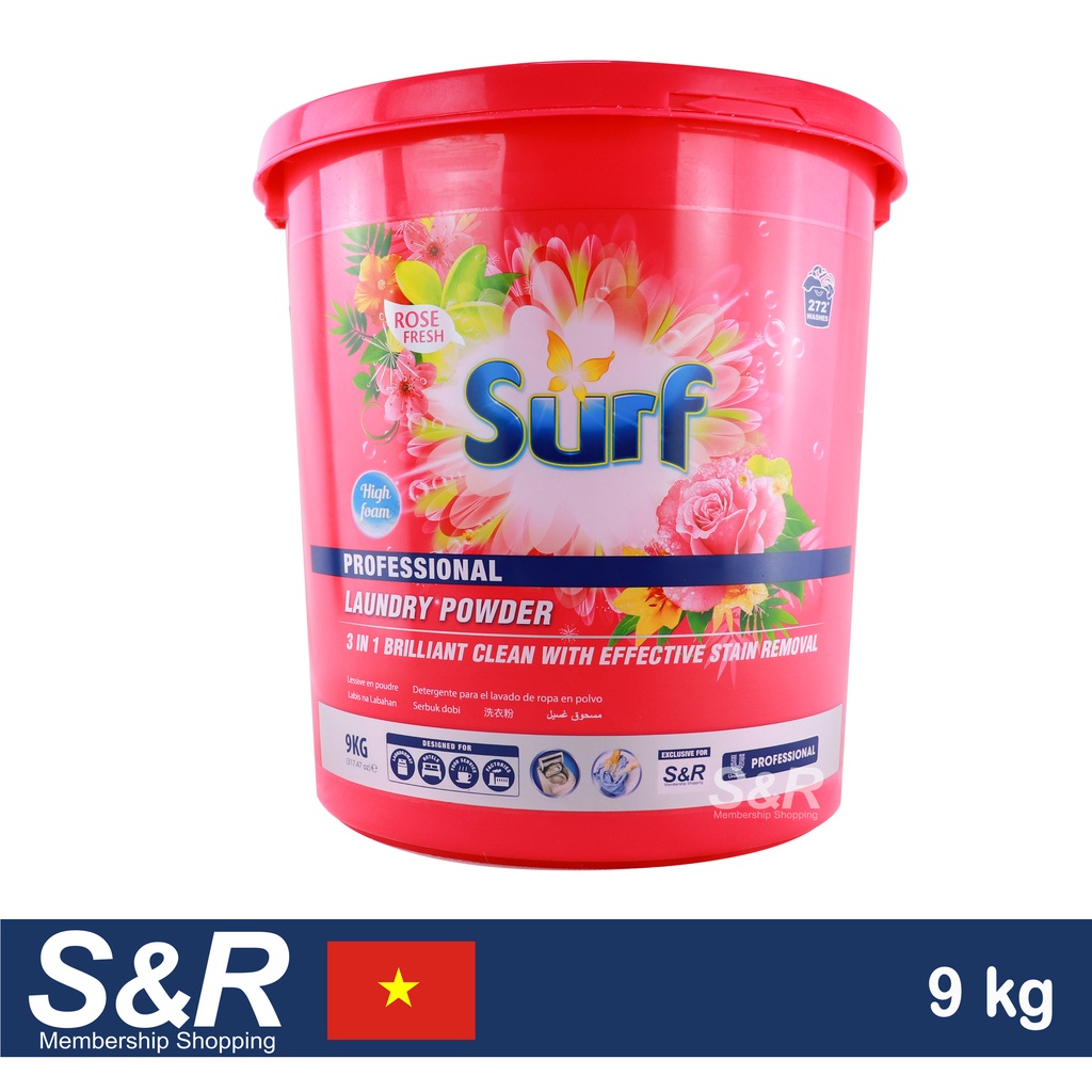 Surf Professional Rose Fresh Laundry Powder 9kg | Shopee Philippines