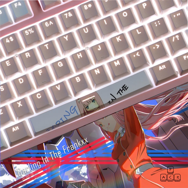 Mechanical Keyboard Keycaps 02 DARLING in the FRANXXy OEM Profile Dye ...