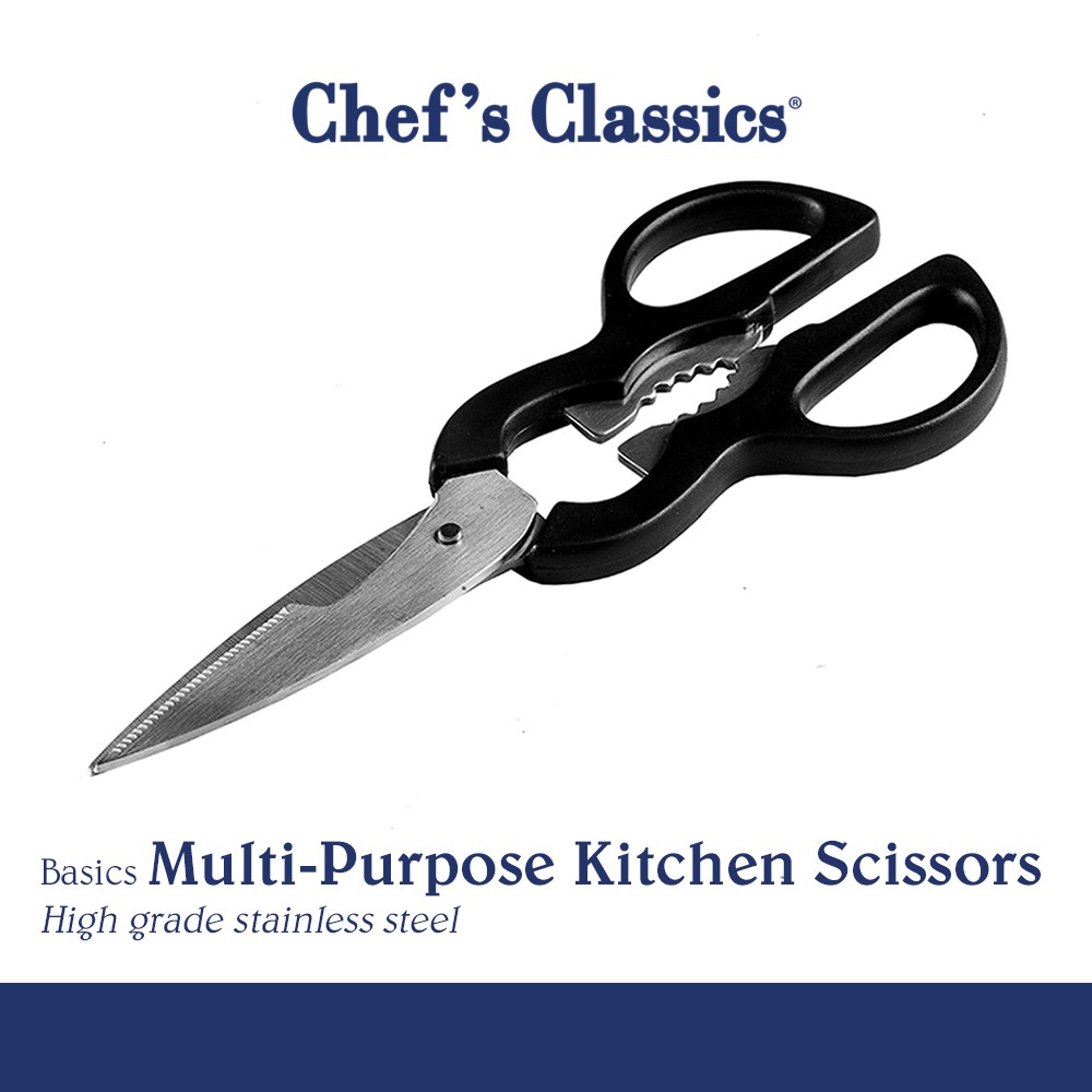 Chef's Classics Basics Stainless Steel Multi-Purpose Kitchen Scissors ...