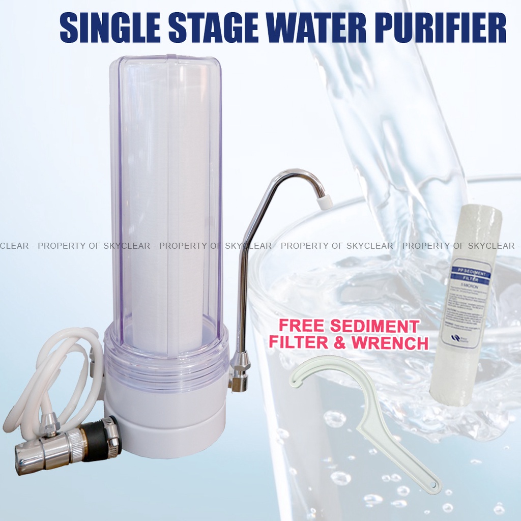 Single stage Water filter purifier for drinking complete set with FREE ...