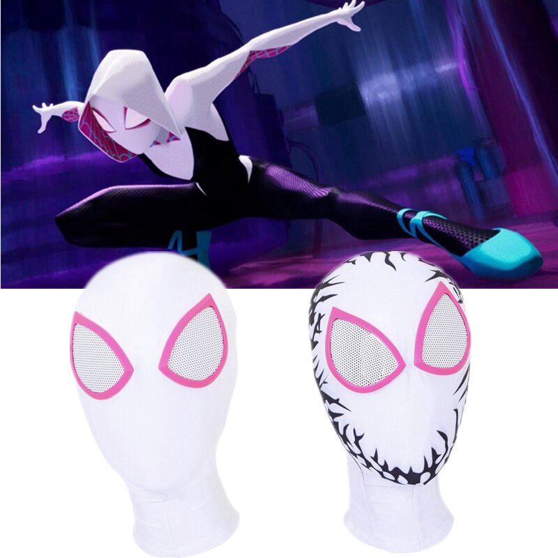 Gwen Stacy Spider-Man: Into the Spider-Verse Mask Lenses 3D Cosplay ...