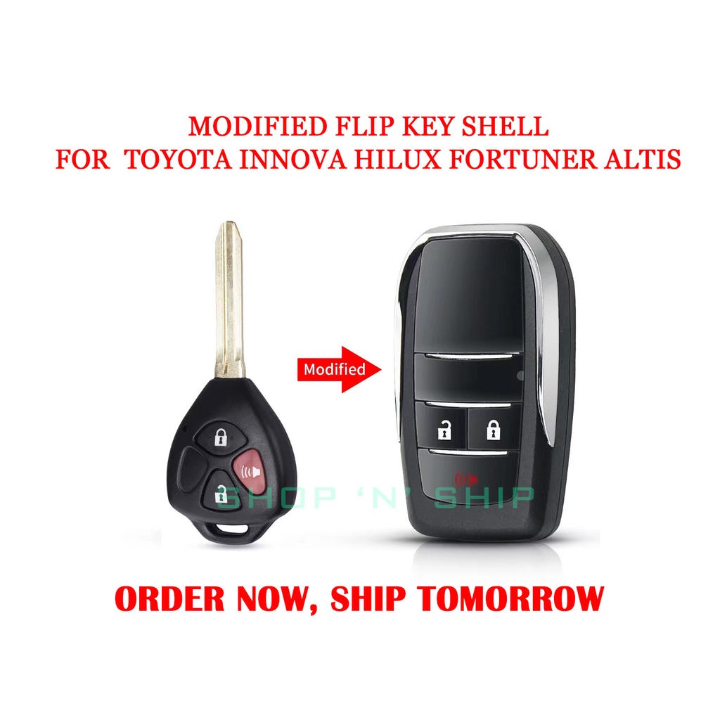 Toyota Hilux / Innova / Altis / Fortuner Modified Flip Key Kit | Shopee ...