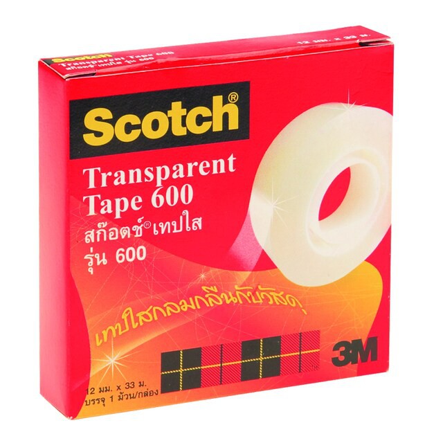 (KTS)Scotch Tape Transparent Model 600 12 Mm.x33m. (1/2 Inch) | Shopee Philippines