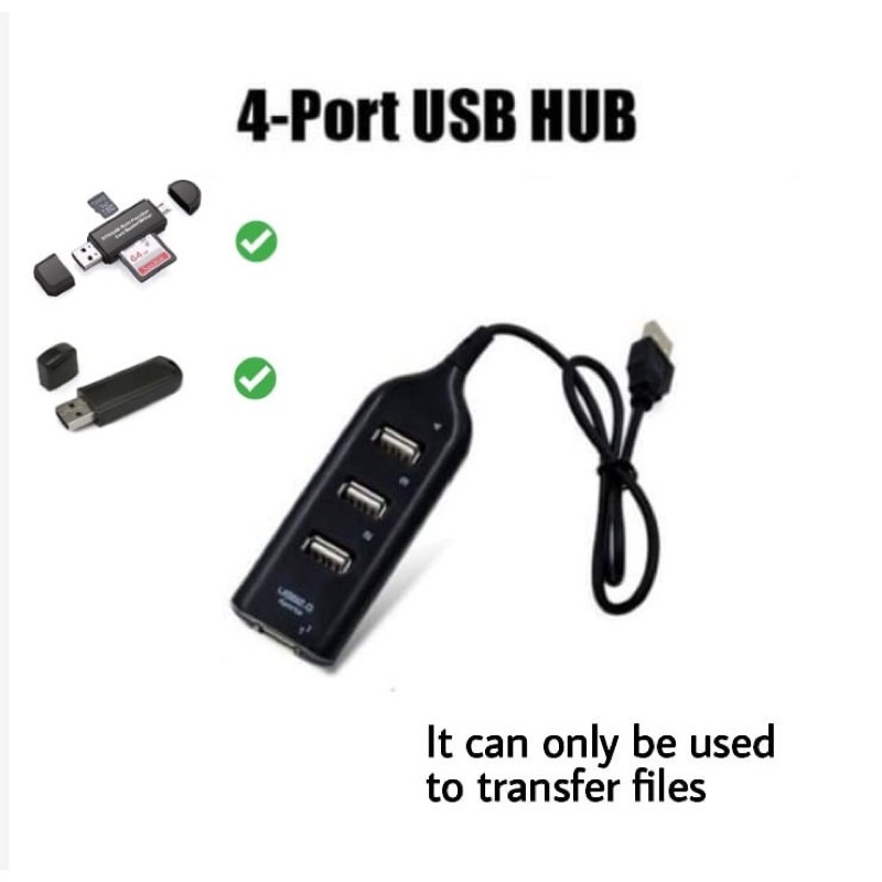 Mini 4 Port USB 2.0 High Speed Transfer Rare USB HUB | Shopee Philippines