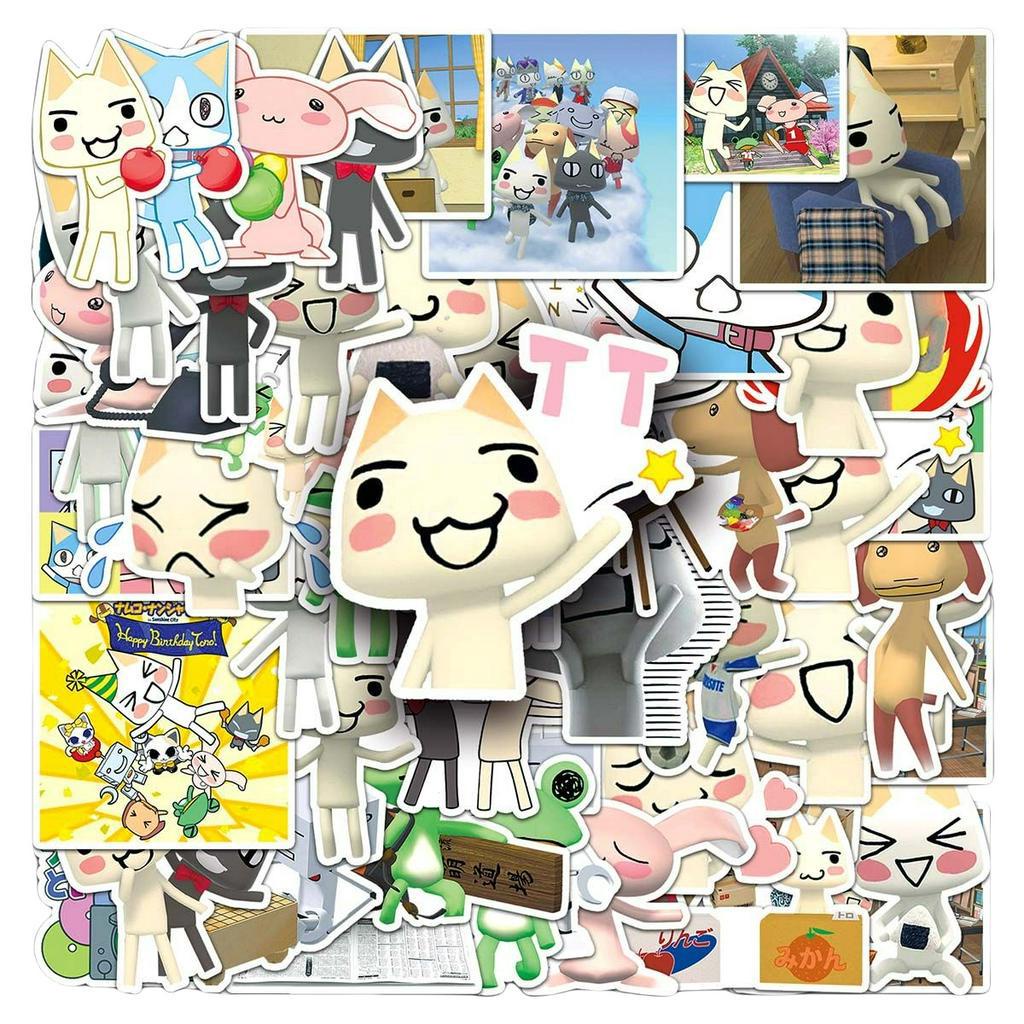 50PCS Inoue Toro Cat Stickers - Waterproof Vinyl Decals for Laptop ...