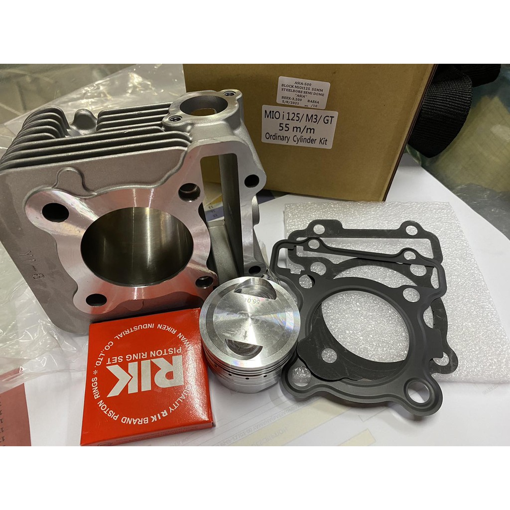 Cylinder BLOCK for Fazzio/MIOi125 size 55MM metal SEMI DOME ASIA ...