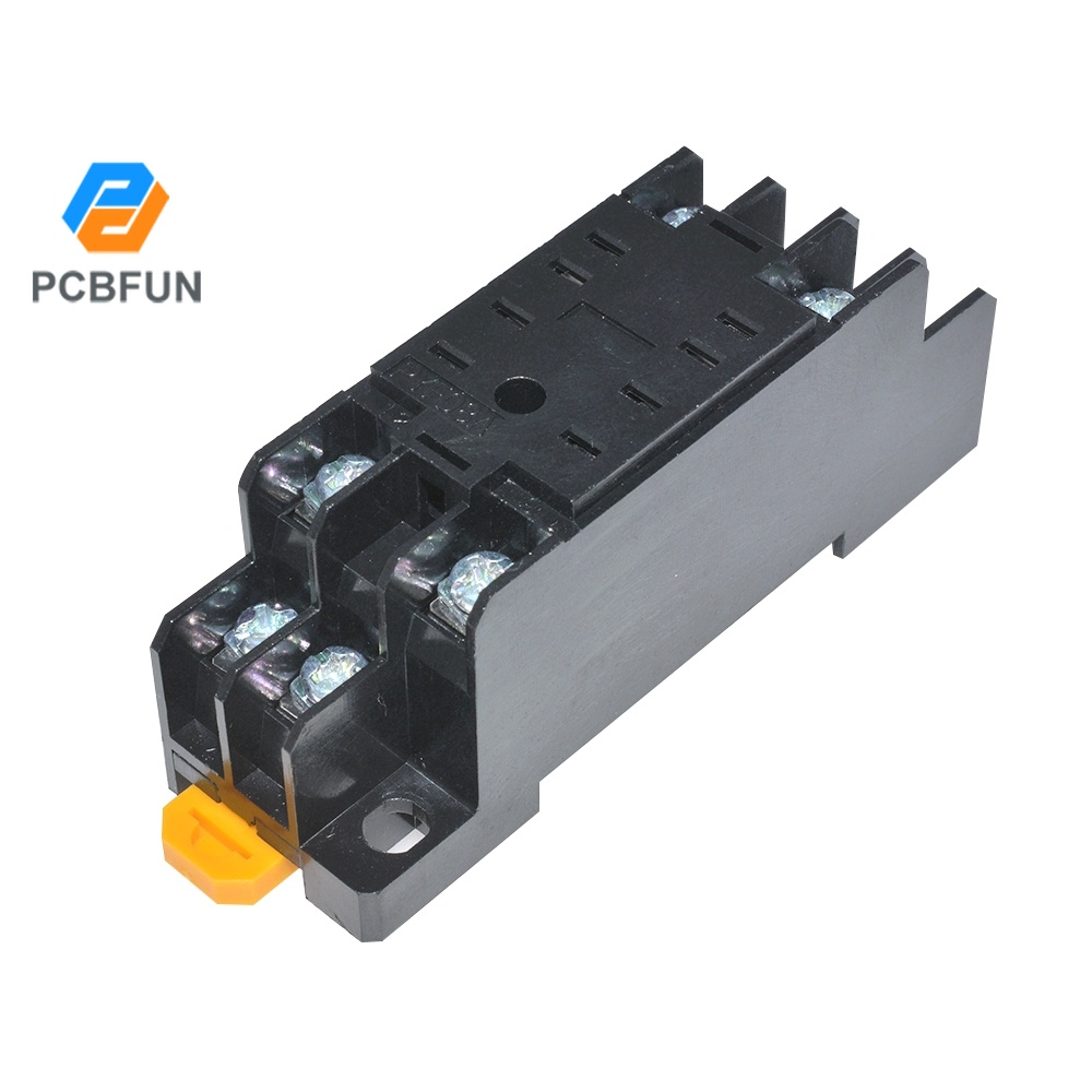 Pcbfun Pyf08A Small Relay Base For H3Y-2 Ac 220V Dc 24V 5A 8 Pin My2Nj Hh52P St6P | Shopee ...