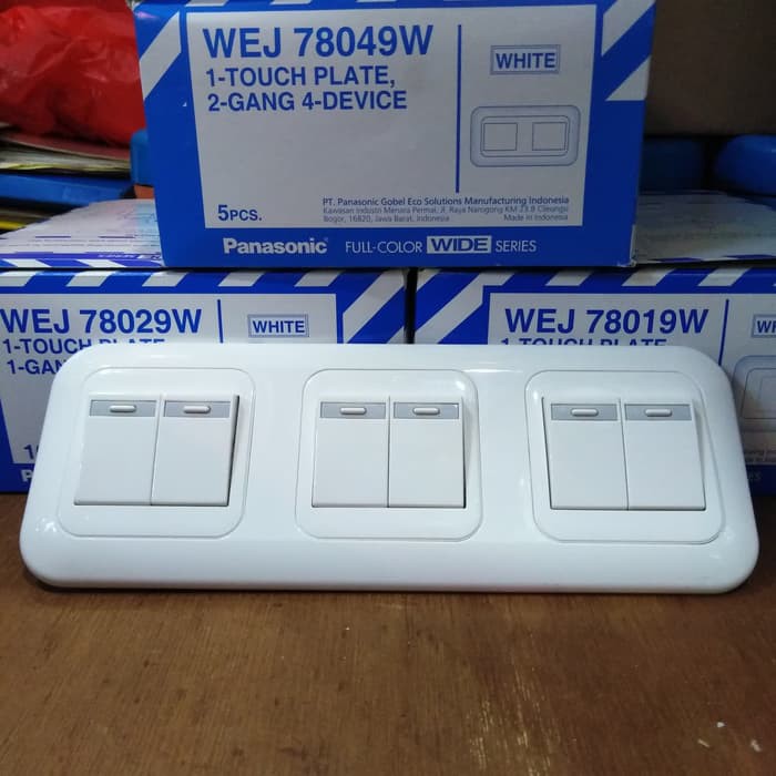 TOMBOL Switch 6 Buttons 6 Gang Panasonic WEJ7823 (1) + WEJ5531 (6 ...