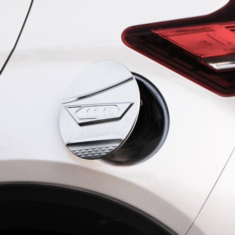 ABS Chrome Car Fuel Tank Cap Sticker Cvoer Trim for Nissan Kicks 2017 ...
