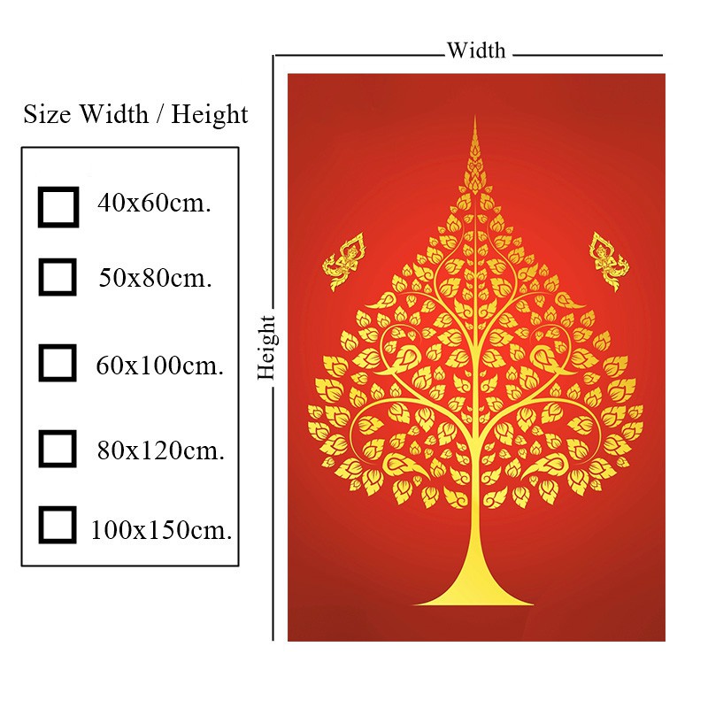 Wall Picture Of Pho Angels Red Background (Self Adhesive) | Shopee ...