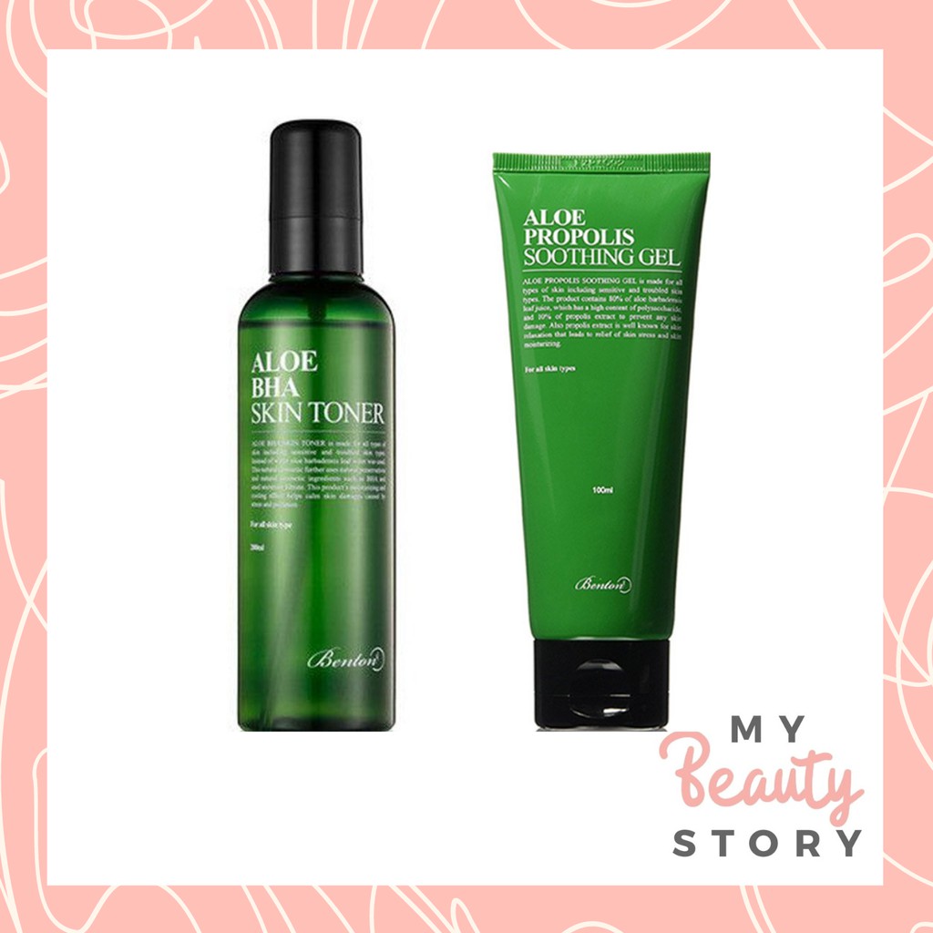 Benton Aloe BHA Skin Toner / Propolis Soothing Gel | Shopee Philippines