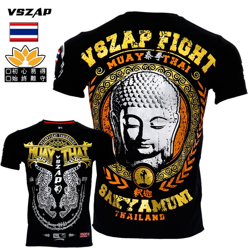 VSZAP Brand Short Sleeved Boxing Jerseys for Men's MMA Muay Thai ...