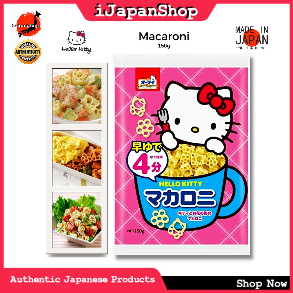 Hello Kitty Shaped Macaroni Noodles Nippn Japan 120g Expiry Date 8/2028 ...