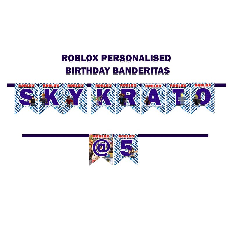 roblox personalised banderitas | Shopee Philippines