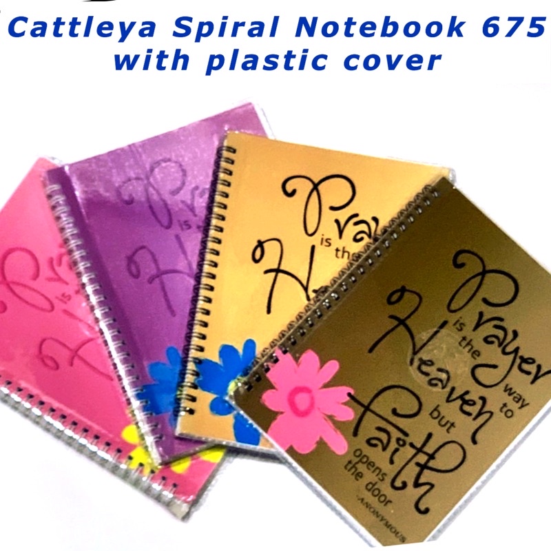 Cattleya 685 spiral notebook with plastic cover | Shopee Philippines