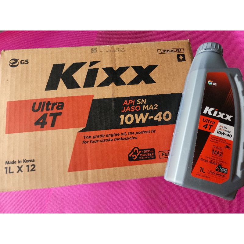 1 Box Kixx Ultra 4T 10w40 1L for Underbone 12pcs/box | Shopee Philippines