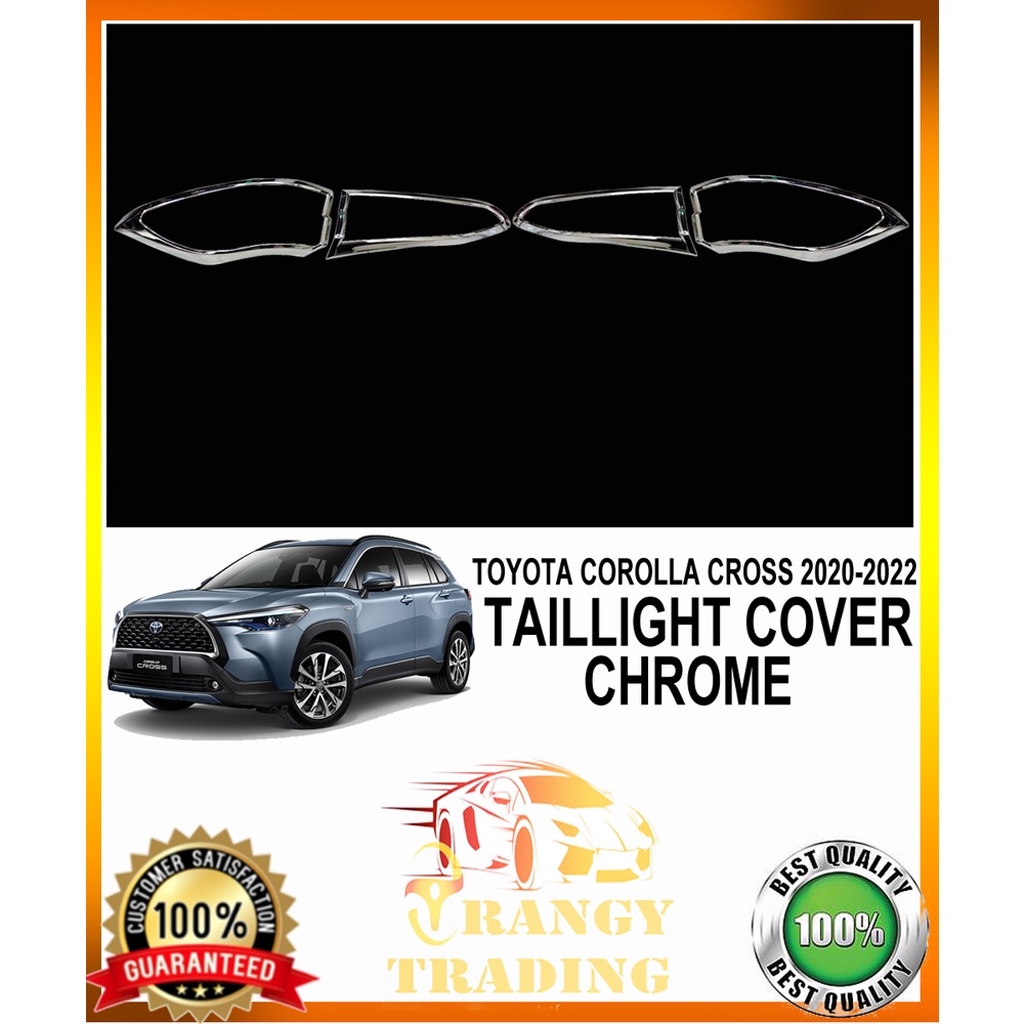 Toyota Corolla Cross 2020 to 2023 Taillight cover Chrome 2021 2022 Tail ...