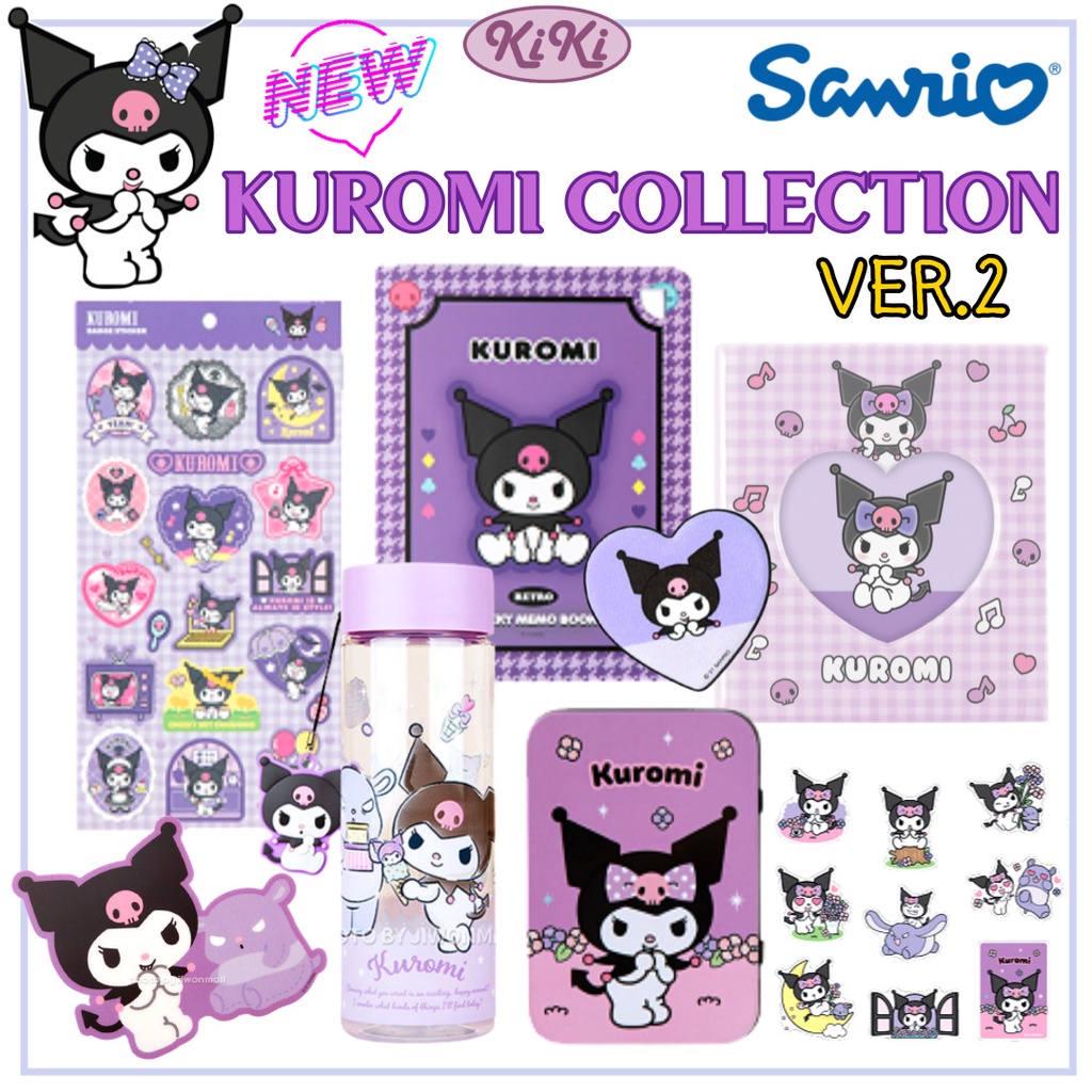[SANRIO] KUROMI COLLECTION Ver.2 Two-tier Photocard Album/Sticky Memo ...